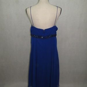 Eva Blue | Dresses | Eva Blue Strap Dress Size 4 Sleeveless Beaded New ...